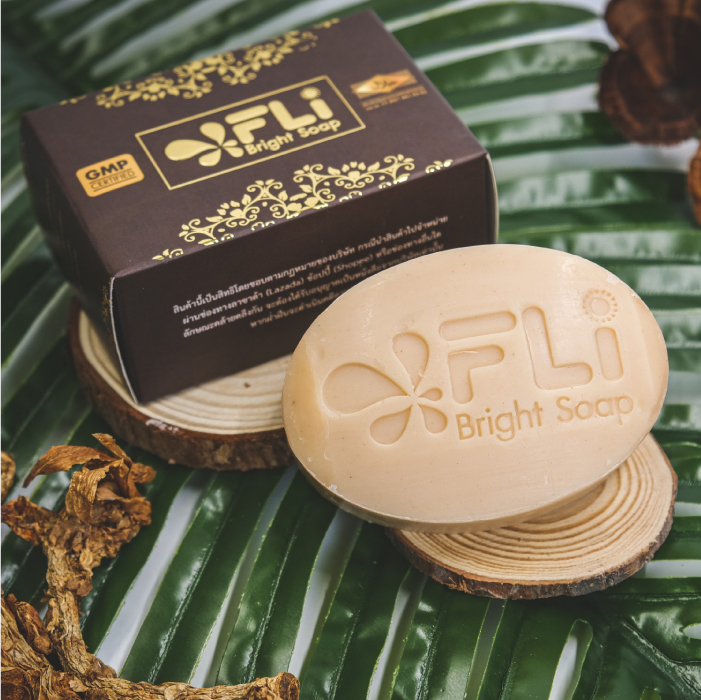 FLi Bright Soap สบู่สมุนไพรจากธรรมชาติ 9 ชนิด ช่วยดูแล ลดสิว ลดผดผื่น ลดความมัน ลดริ้วรอย ฝ้า ...